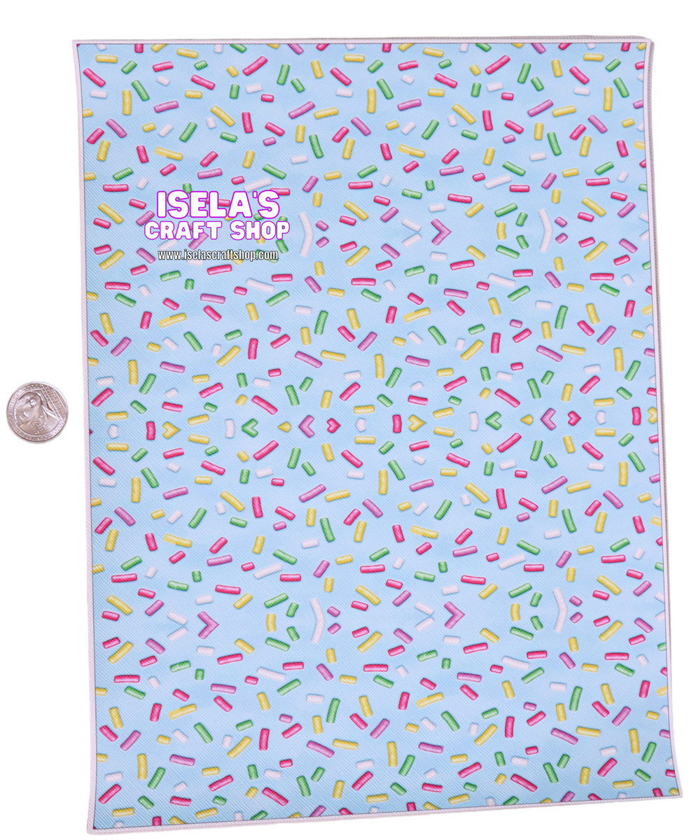 1pc Sprinkle Faux Leather Sheet F275 – Iselas Craft Shop