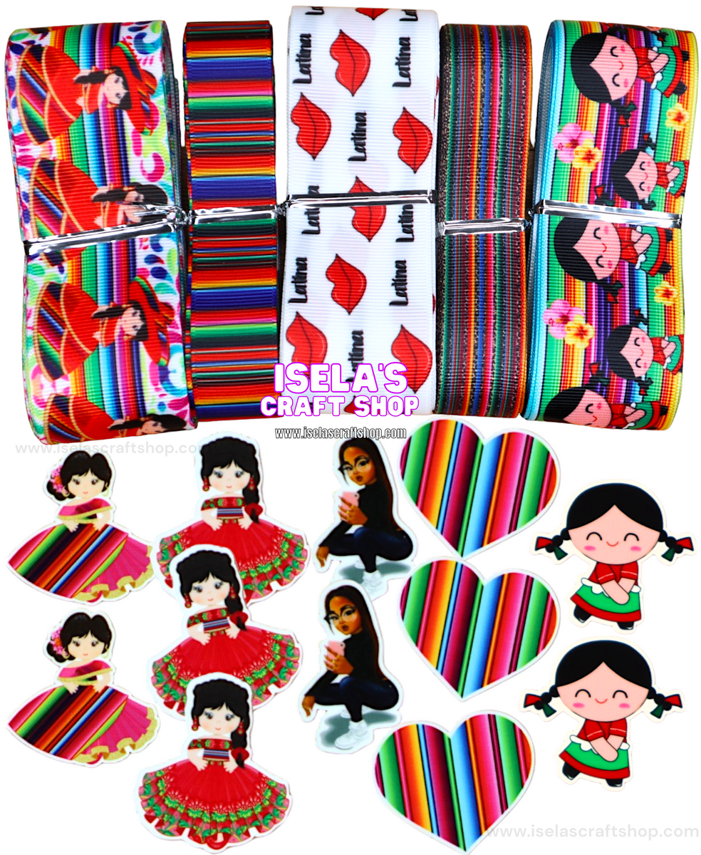 Latina Crafters Ribbon/Resin Bundle B36 – Iselas Craft Shop