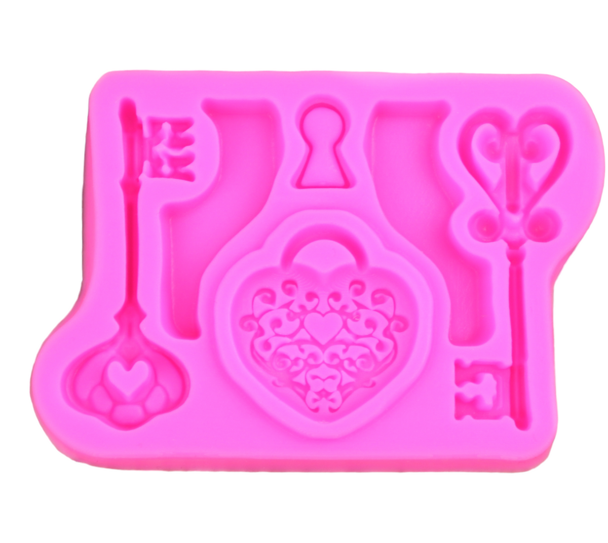 1pc-Key Lock Silicone Mold-M59 – Iselas Craft Shop