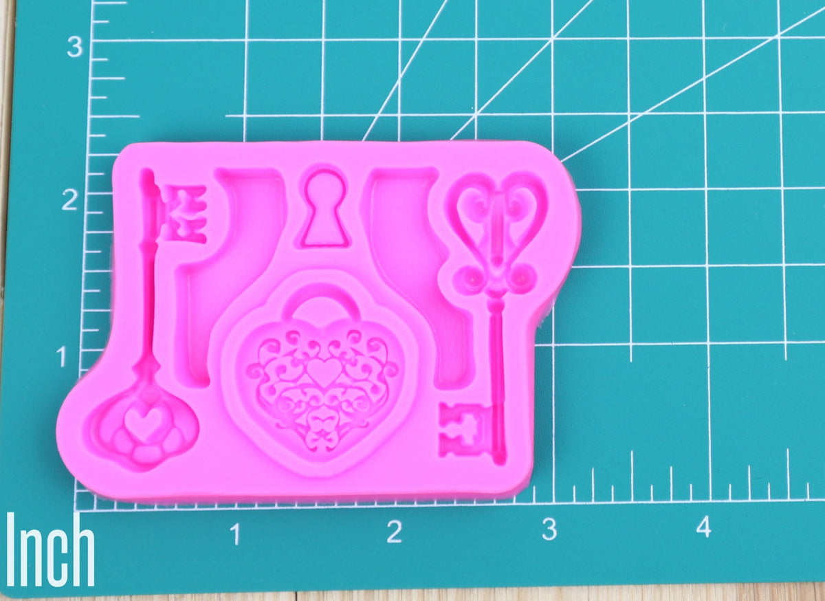 1pc-Key Lock Silicone Mold-M59 – Iselas Craft Shop