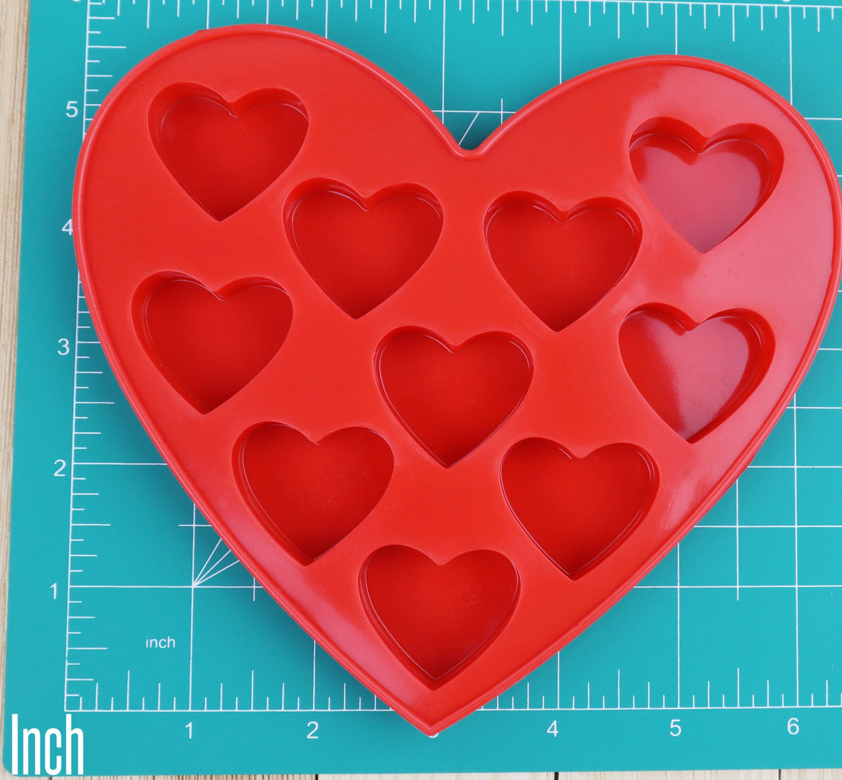 10 Cavity -hearts Silicone Chocolate Mold- heart mold -cooking heart ...